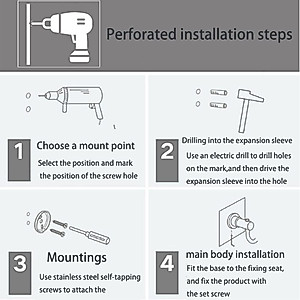 HXcomet 40cm Towel Rail Wall Mounted Towel Holder Screw mounting Small Towel Rail for Bathroom and Kitchen SUS 304 Stainless Steel Brushed Finish,Silver (40cm Towel Rail_B_Style)