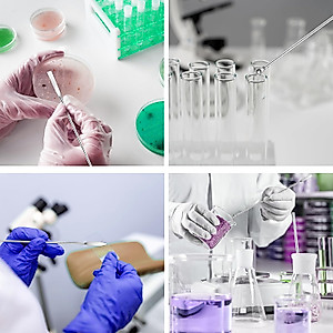 ZZLZX 10PCS Stainless Steel Trace Medicine Spoon Scraper Set Long Reagent Sampling Spoon Lab Mini Spatula Suitable for Deep Mouth Bottles Jars Extractable Materials