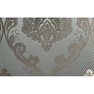 Acme Furniture Miliani Tufted Fabric & Wood Sofa with 5 Pillows in Gray/Bronze