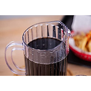 Caspian Plastic Clear 32 Ounce Water/ Beverage Pitcher with Single Spout, 1 Piece