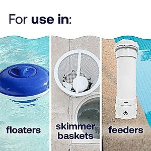 HTH Pool Care 3" Chlorine Tabs Advanced, Swimming Pool Chlorinating Sanitizer & Algaecide, Kills Algae and Bacteria, 5 lbs