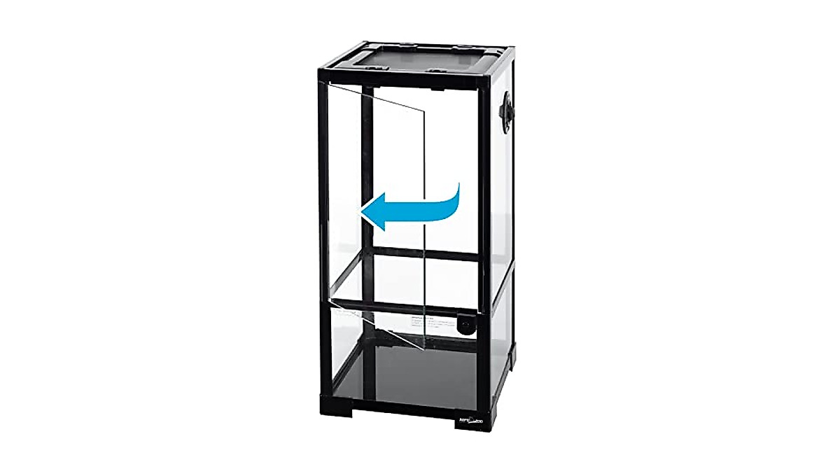 REPTIZOO 15 Gallon Glass Reptile Terrarium - Easy Setup