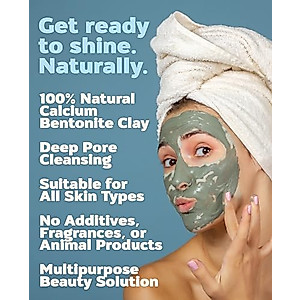 Aztec Secret – Indian Healing Clay 1 lb – Deep Pore Cleansing Facial & Body Mask – The Original 100% Natural Calcium Bentonite Clay – New Version 2