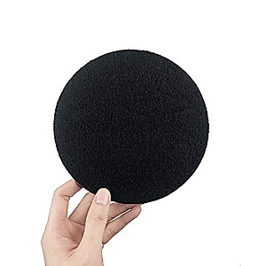 6 Pack Charcoal filters for Kitchen Compost Bins - Thickening Compost Bin Filters Activated Carbon Filters for Kitchen Compost Bin Filters Replacement, 0.4" Thickness