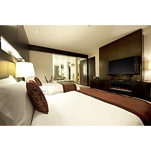 Dimplex Prism 50" Wall-Mounted Linear Electric Fireplace with Acrylic Ember Bed (Model: BLF5051), 4197 BTU, 120 Volt, 1230 Watt, Black