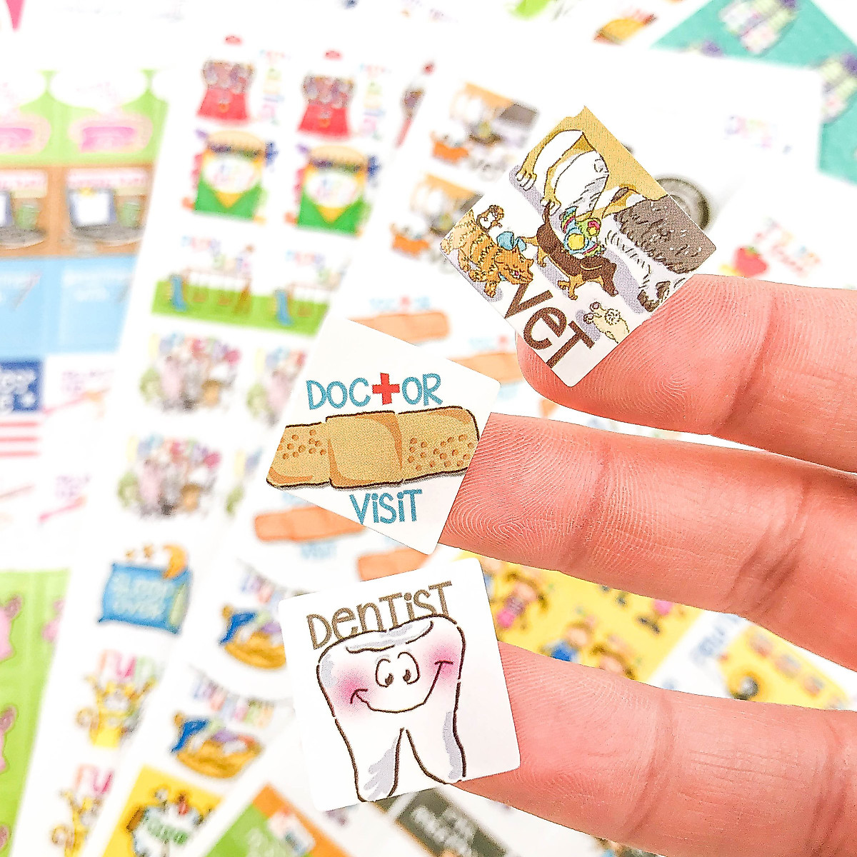 Busy Mom Planner Sticker Collection for Calendars, Planners. Appointment Reminder Stickers, Doctors, School, Birthdays, Play Dates, Events, Scrapbook, Wedding, Vacation | 864 Stickers