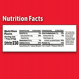 HORMEL COMPLEATS Beefy Mac & Cheese Microwave Tray, 7.5 Ounces (Pack of 7)