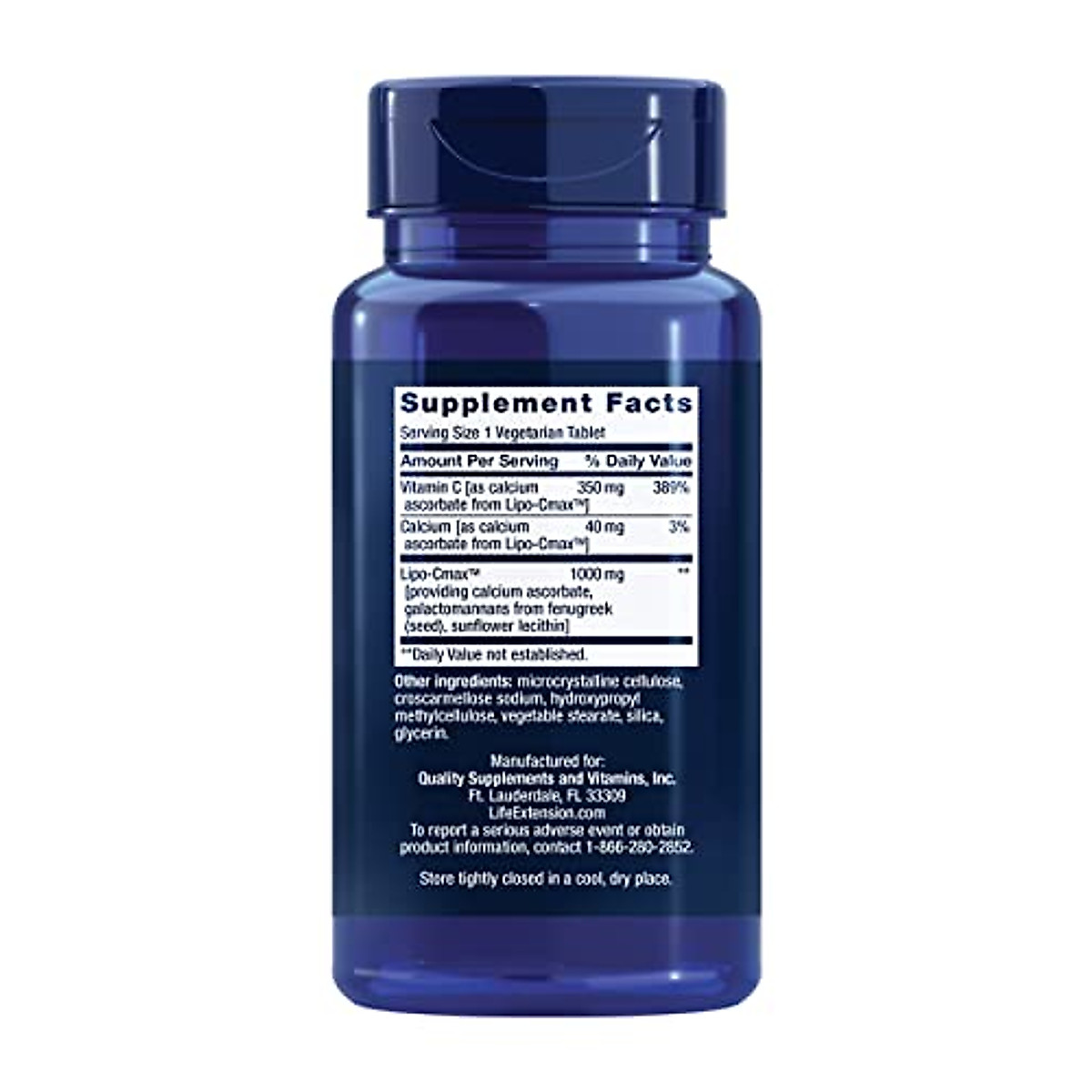 Life Extension Vitamin C 24-Hour Liposomal Hydrogel Formula – Liposomal Vitamin C Supplement for Immune & Skin Health with Calcium - Vegetarian, Gluten-Free, Non-GMO – 60 Tablets