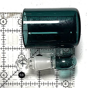 PAYKOC IMPORTS Clear Large 3" Heady Hand Blown Glass Cotton Swab Q-Tip Holder/Alcohol ISO Station