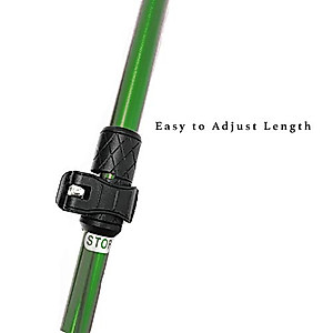 VOS Beach Multifunction Sand Sifter (Green, 2 Pack) Extra Long Adjustable Handle, Shell Scoop, Sand Scoop, Back Saver, Hygienic Pet Cat Litter Scoop, Aquarium Accessories Tool