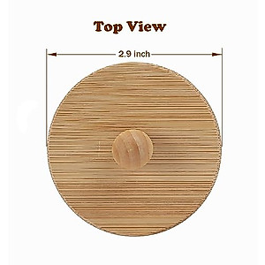 Bamboo Lid for Chemex Coffee Makers 3/6/8/10 Cup, Innovative Design, Natural Bamboo