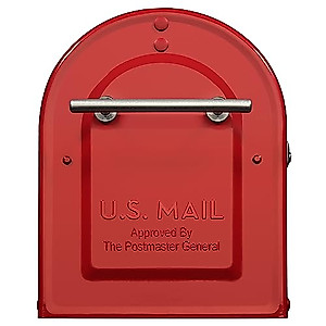 Architectural Mailboxes 7900-7R-SR Boulder Mailbox, Red