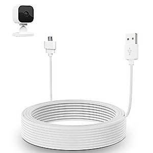 20ft/6m Power Extension USB Cable for Blink Mini, Charger Cable Compatible with Blink Mini Indoor Plug-in Camera Extension Cable(Blink Mini is not Included)
