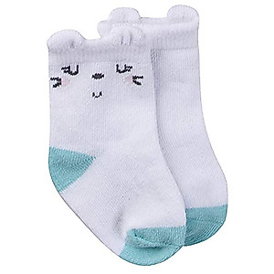 Onesies Brand Unisex Baby 12-Pair Bootie Socks Cat Crew Socks 0-6 Months
