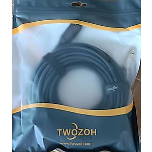 Twozoh XLR Male to 1/4 TRS Stereo Audio Cable 30FT, Braided Jack 6.35mm to XLR Male 3Pin Guitar Cable (Professional/HiFi)