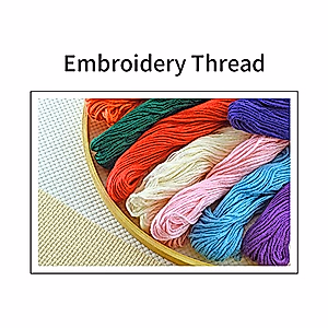 Redxing Stamped Cross Stitch Kits Embroidery kit for Beginners Adults Full Range of Embroidery Patterns Starter Kits DIY Printed Cross Stitch Kits Needlepoint Kits 11CT-Santa Train 15.7×23.2 inch