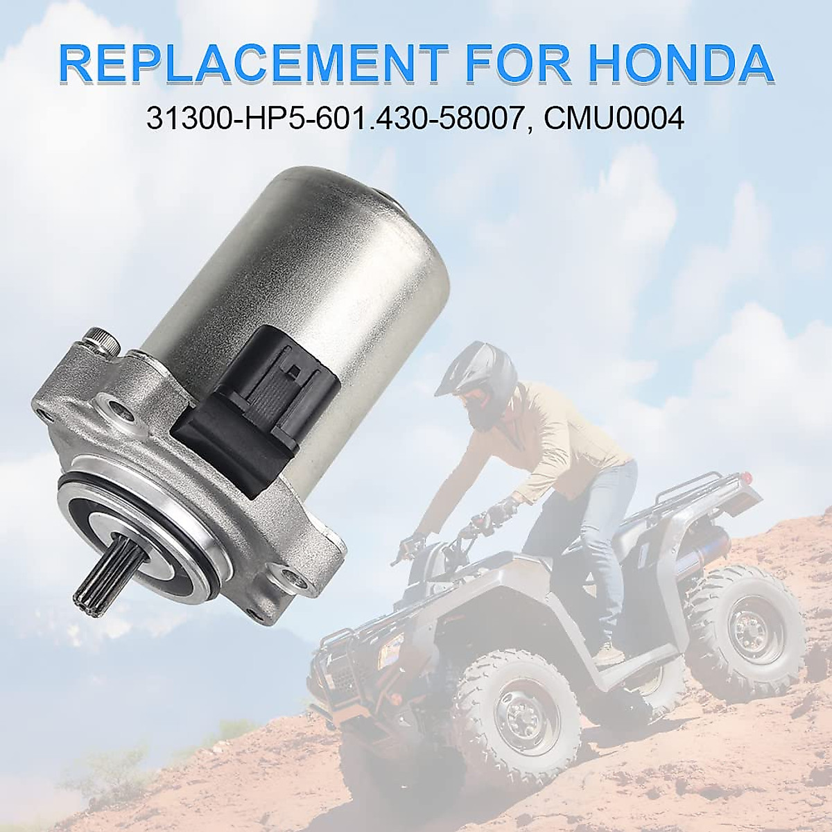 WATERWICH Shift Control Motor Compatible with TRX420 FourTrax Rancher 2007-2021 2012-2021 TRX500 FourTrax Foreman Replaces 31300-HP5-601