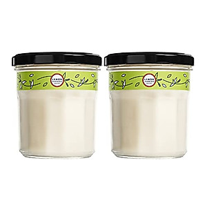 Mrs. Meyer's Soy Aromatherapy Candle, 35 Hour Burn Time, Made with Soy Wax and Essential Oils, Lemon Verbena, 7.2 oz- Pack of 2
