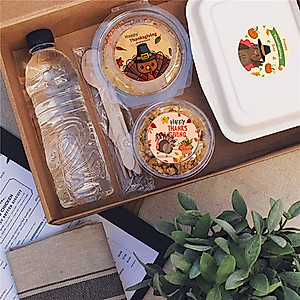 Turkey Happy Thanksgiving Stickers 500Pcs 1.0 Inch Autumn Turkey Label Stickers with 8 Style Turkey Patterns Great Thanksgiving Party Favor Self-Adhesive Sticker Roll for Kids Thanksgiving Card Decor