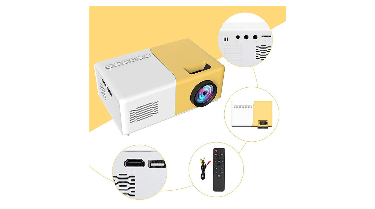 Portable Mini Projector for Home Theater - 1080P HD, Long LED Life