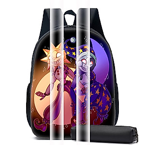 Backpacks Lightweight Bookbag Casual Travel Bag Travel Backpack with Pencil Case, -5