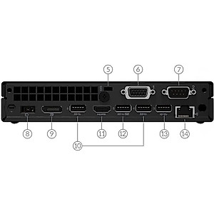 Lenovo ThinkCentre M70q Gen 3 11T3008EUS Desktop Computer - Intel Core i5 12th Gen i5-12400T Hexa-core (6 Core) 1.80 GHz - 8 GB RAM DDR4 SDRAM - 256 GB NVMe M.2 PCI Express PCI Express NVMe 4.0 SSD -