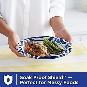 Dixie Ultra, Large Paper Plates, 10 Inch, 44 Count, 3X Stronger*, Heavy Duty, Microwave-Safe, Soak-Proof, Cut Resistant, Disposable Plates For Heavy, Messy Meals