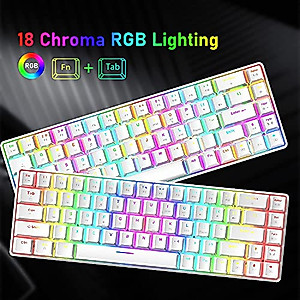 AJAZZ Gaming Keyboard and Mouse and Gaming Mouse pad and Wrist Rest,Wired RGB Backlight Bundle for PC Gamers and Xbox and PS4 Users - 4 in1 Gaming Set (Whisper Quiet Gaming Switch)