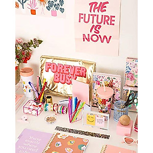 ban.do Hot Stuff Insulated Thermal Travel Mug Tumbler, 16 Ounces, But First Coffee (Multi)