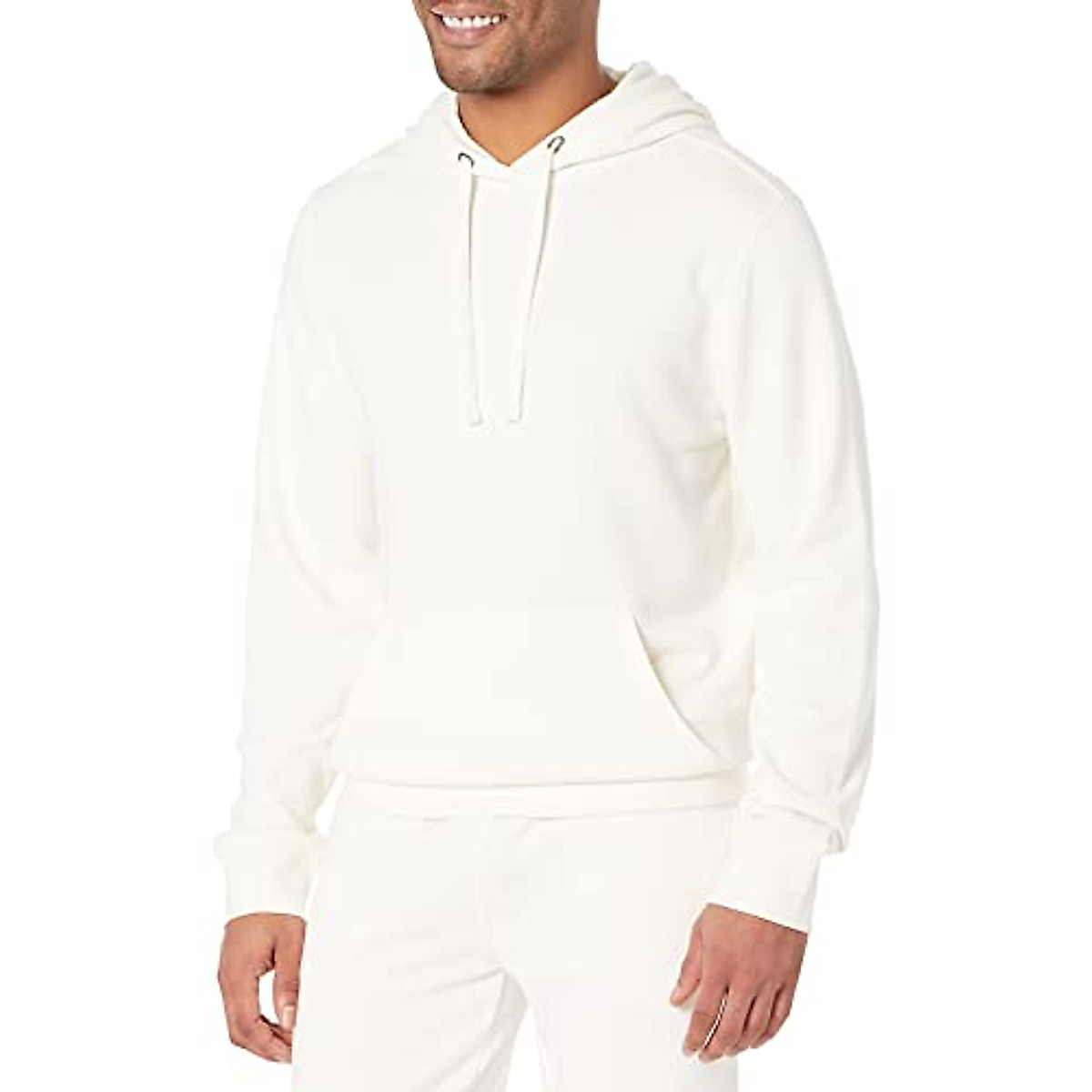 Amazon Essentials Men's Lightweight Long-Sleeve French Terry Hoodie, Eggshell White, XX-Large