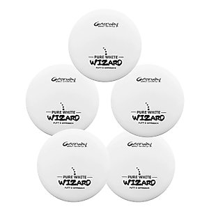 Gateway Wizard Disc Golf Putter Approach Disc - 5 Pack (Pure White)