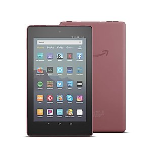 Fire 7 Tablet (7" display, 32 GB) - Plum + Kindle Unlimited (with auto-renewal)