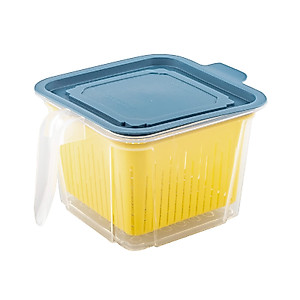 Star Ayze Berry Keeper Containers with Removable Drain Basket - Pack of 4 Fruit And Vegetable Produce Saver Container for Refrigerator Organizer Bin