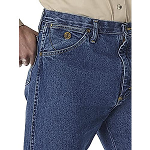 Wrangler Men's George Strait Cowboy Cut Original Fit Jean, Heavyweight Stone Denim, 34W x 30L