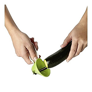 Kuhn Rikon Click-N-Curl Spiralizer Set with Swiss & Julienne Peelers, White/Orange/Green