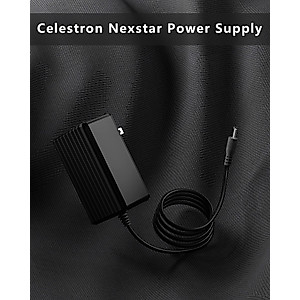 WUKUR Adapter Replacement for Celestron 18778 AC Power Adapter Compatible with NexStar 4SE 5SE 6SE 8SE 130SLT 127SLT LCM 114LCM 90LCM Power Cord【10 Feet Long】