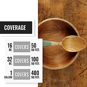 Real Milk Paint, Half and Half, Pure Tung Oil and Orange Peel Oil for Wood Finishing, Cutting Boards, Butcher Blocks, Clay, Stone, and Slate, Food Grade, 16 oz.