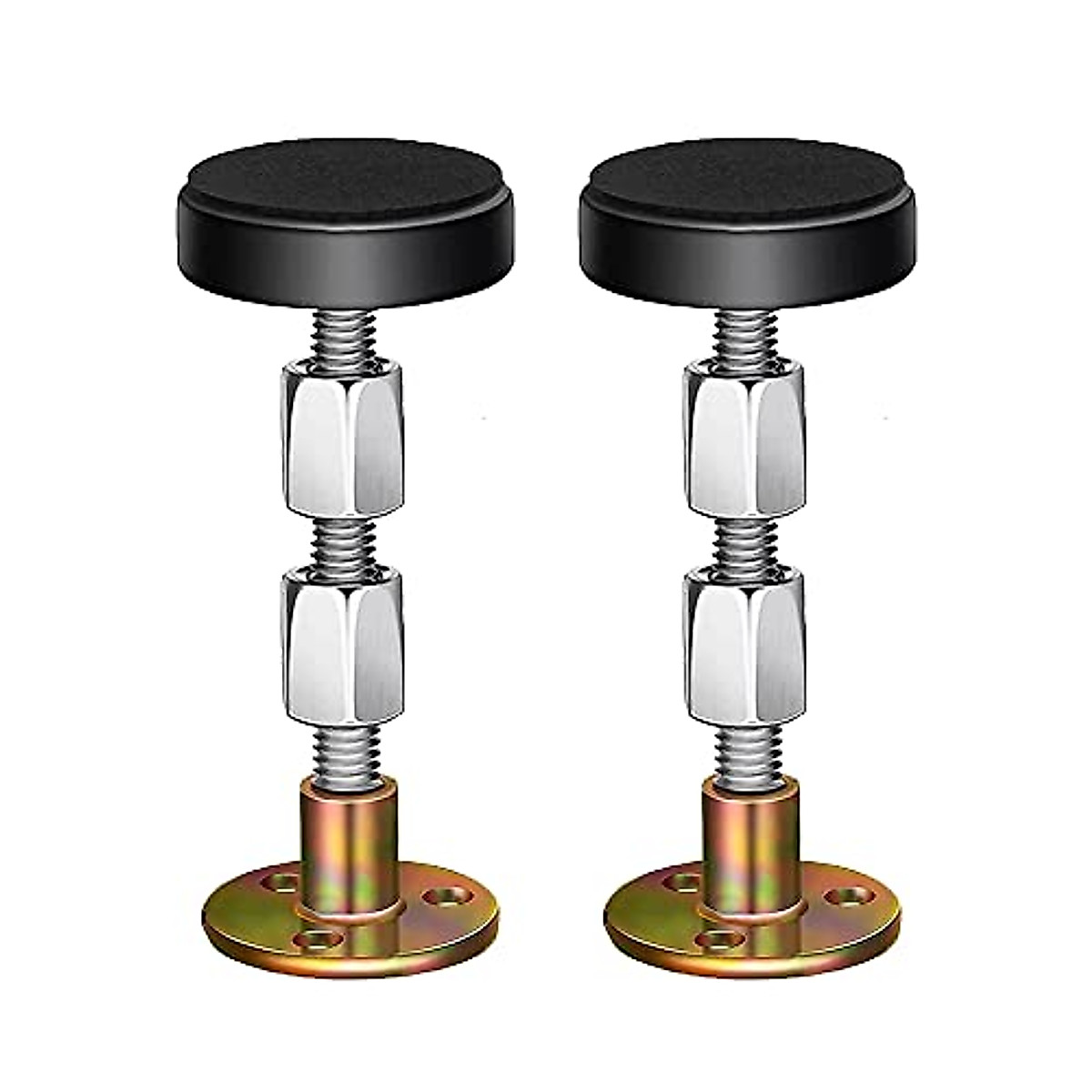 Omilife Headboard Stoppers for Wall, Bed Wall Bumper, Adjustable Threaded Bed Frame Anti-Shake Tool (2PCS)