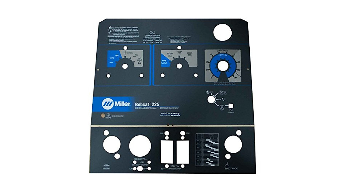 Miller Nameplate for Bobcat 225 - Precision Labels