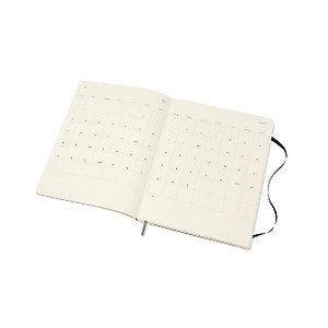 Moleskine Classic 18 Month 2021-2022 Weekly Planner, Soft Cover, XL (7.5" x 9.75"), Black