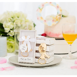 50 Packs Lovebirds Shape Love Forever Heart Design Bottle Openers for Wedding Favors to Guests, Bridal Shower Party Gifts, Souvenirs or Decorations for Guests (Lovebirds)