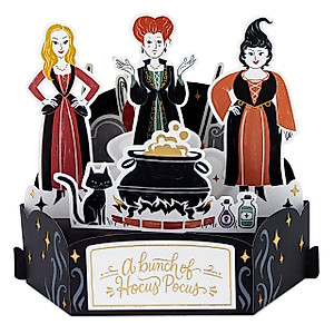 Hallmark Paper Wonder Disney Hocus Pocus Pop Up Card (Sanderson Sisters) for Birthdays, Halloween, Any Occasion