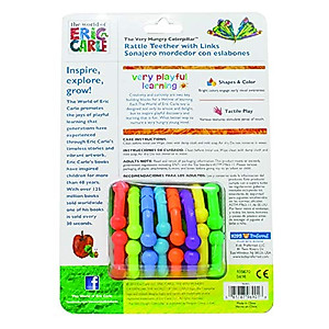 World of Eric Carle, The Very Hungry Caterpillar Rattle Teether with Links