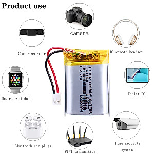 Liter energybattery 3.7V Lipo Battery 1000mAh Rechargeable Lithium ion Polymer Battery 102535 Lithium Polymer ion Battery with JST Connector