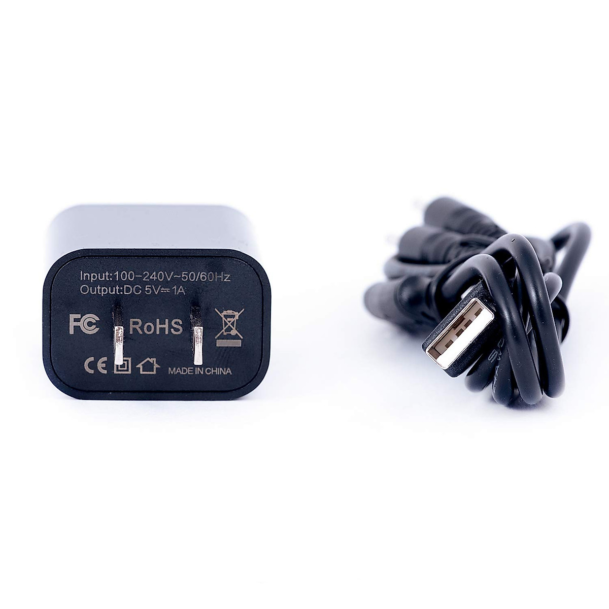 GoodBoy Extra Replacement Charger with Wall Adapter - Remote Training Collar Models - USB to Dual 2.0 mm Split Charger Cable