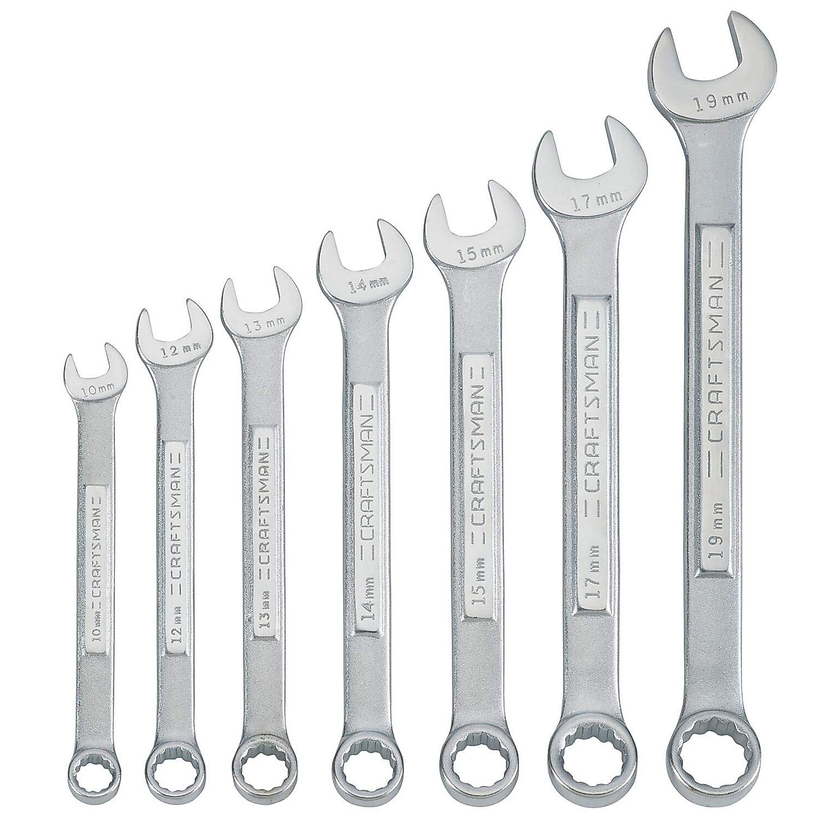 Craftsman Combination Wrench Set, Metric, 7-Piece (CMMT87015)