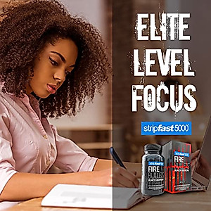 stripfast5000 Fire Bullets Max Strength Black Edition for Women & Men, Keto Friendly, 30 Days Supply