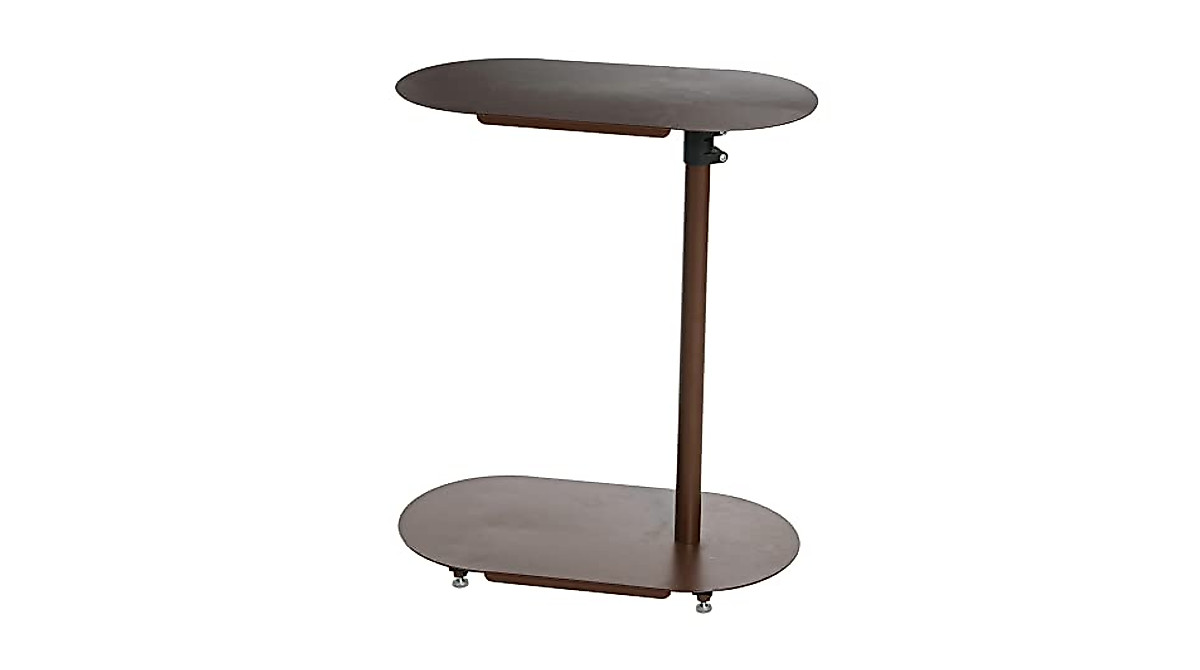 Main + Mesa Adjustable C-Table Brown | Stylish Modern Side Table