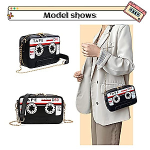 Emprier Women's Retro Tape Recorder Evening Purse Crossbody HandBag Shoulder Bag Clutch Party bag