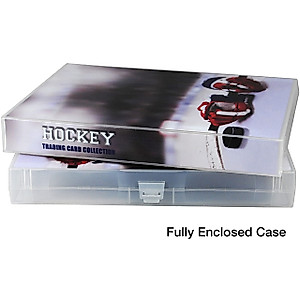 UniKeep Hockey Themed Mini Case for Collectible Trading Cards - Holds UP to 200 Cards